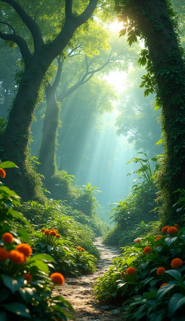 Amazon rainforest without animals Disney Pixar - SeaArt AI