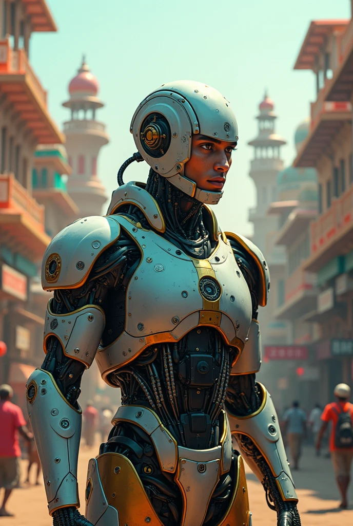 Robotic India Muslim man named saif - SeaArt AI