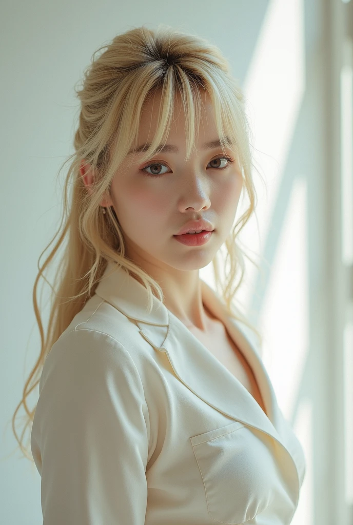 Jeongyeon Twice member blonde jyp - SeaArt AI