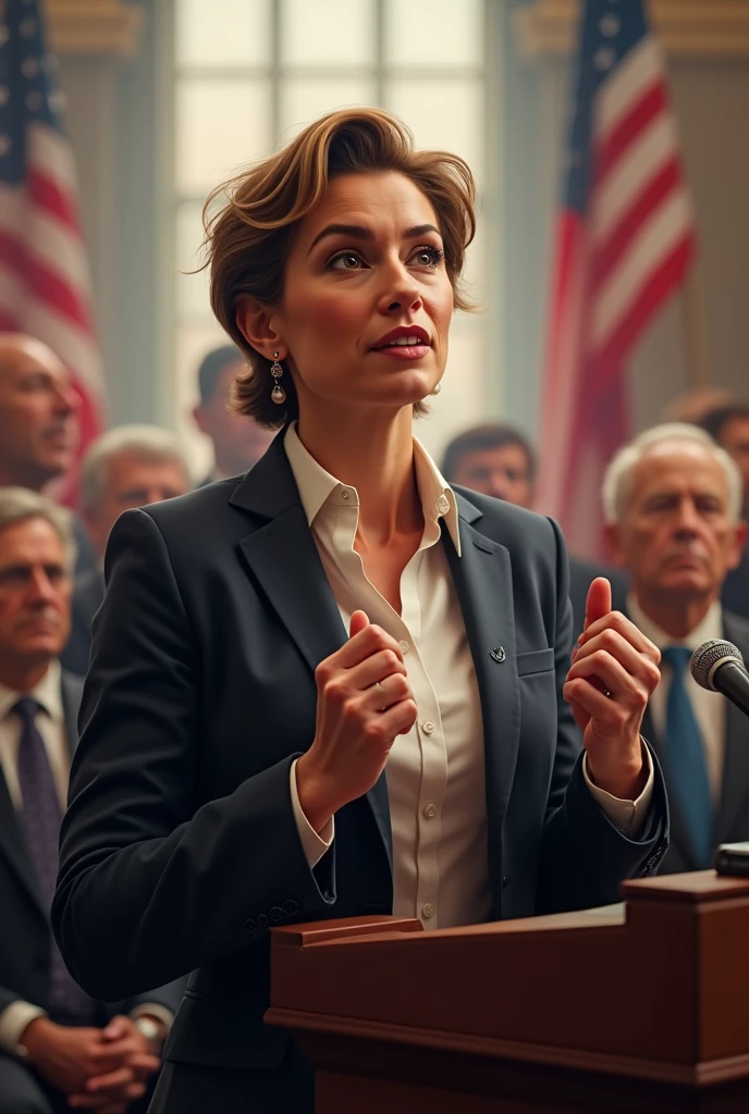 Make a left-wing politician - SeaArt AI