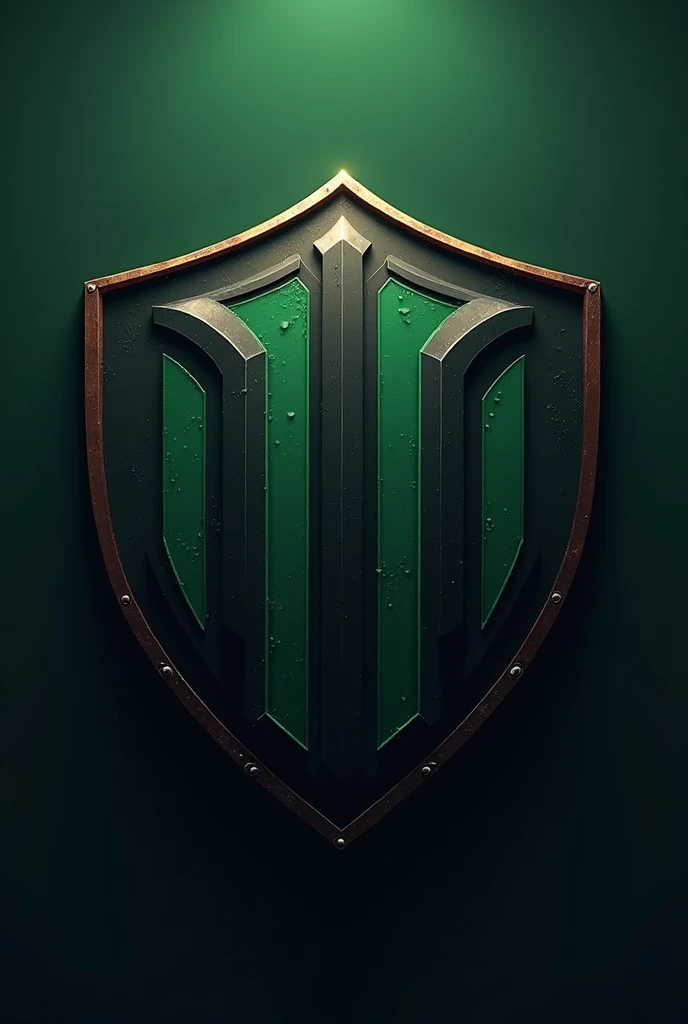 National Athletic Football Shield, green and black colors - SeaArt AI