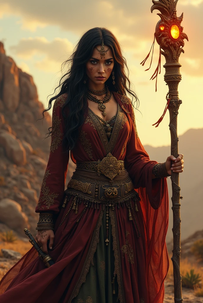 Realistch witch of turkey with powers - SeaArt AI