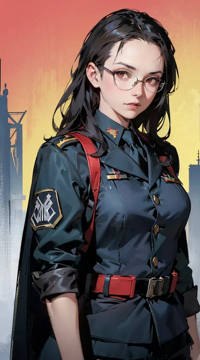 Military uniform girl