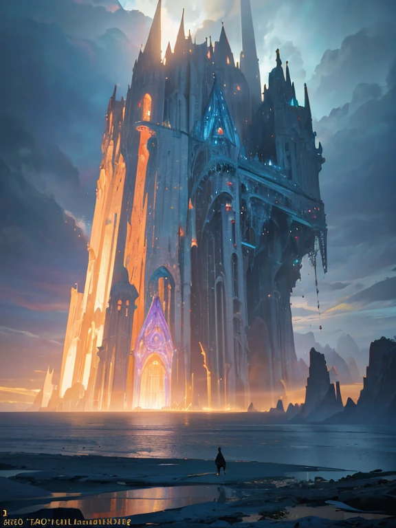 A surreal and fantastical scene of an impossible event, a giant ...