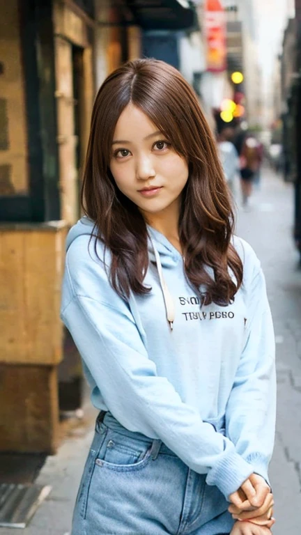 One girl, solo, High resolution, Long Hair, blue eyes, Brown Hair ...