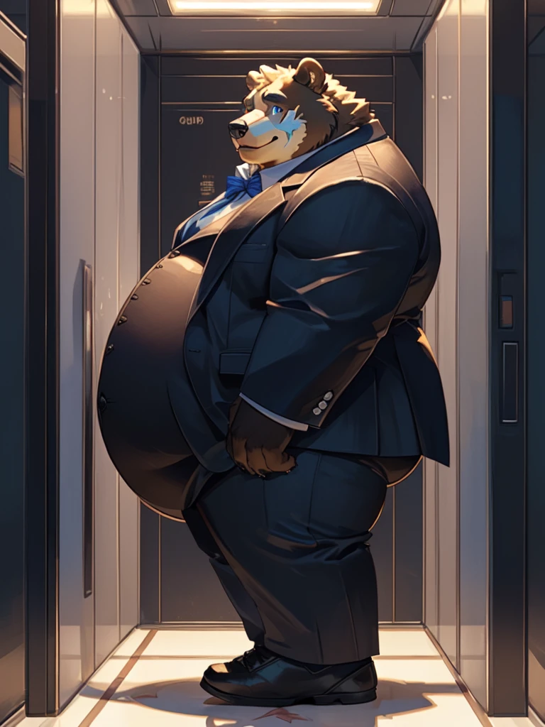 Very Extremely Morbidly-Obese Grizzly Bear with Very Extremely massive ...