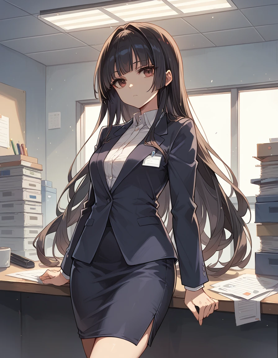 Masterpiece, best quality, extremely detailed,anime, Woman, black hair ...