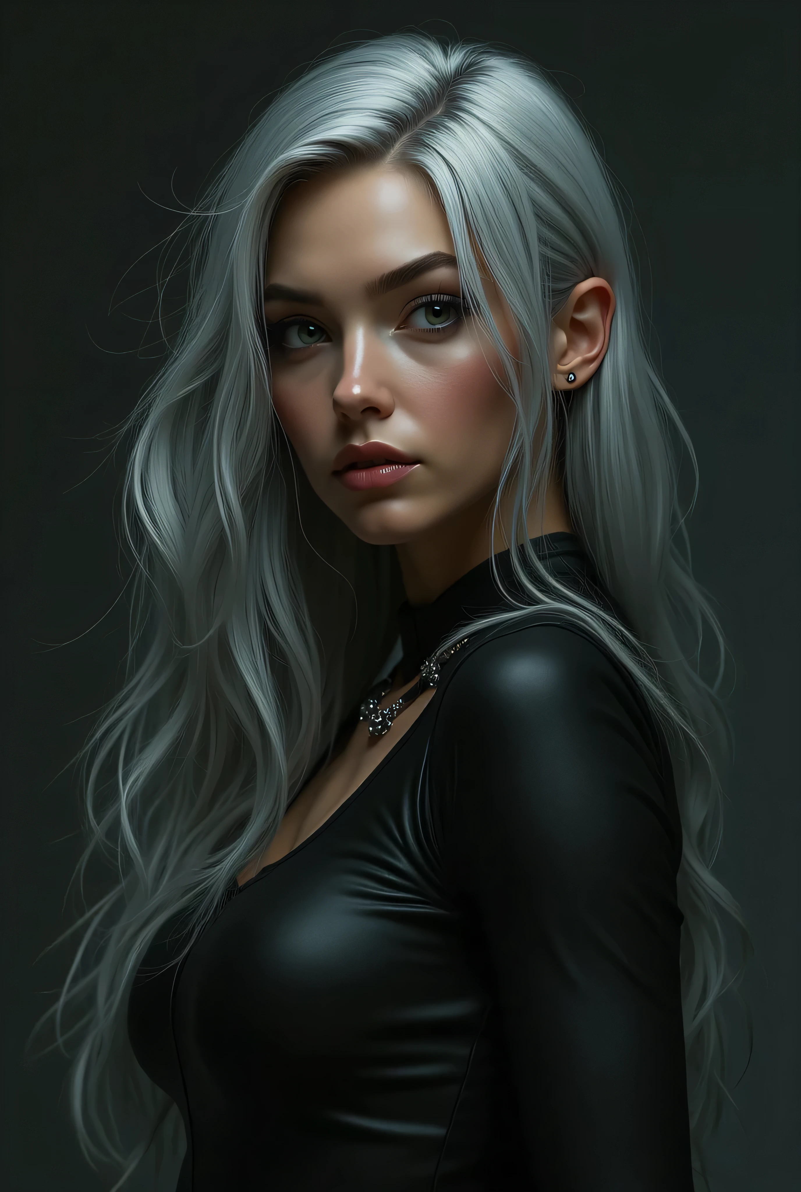 (Front Focus), (In the Dark: 1.6), Surrealistic Female Portraits by ...