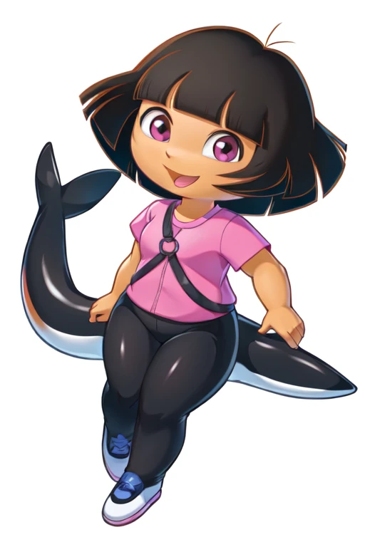 Female orca killer whale dora the explorer style - SeaArt AI