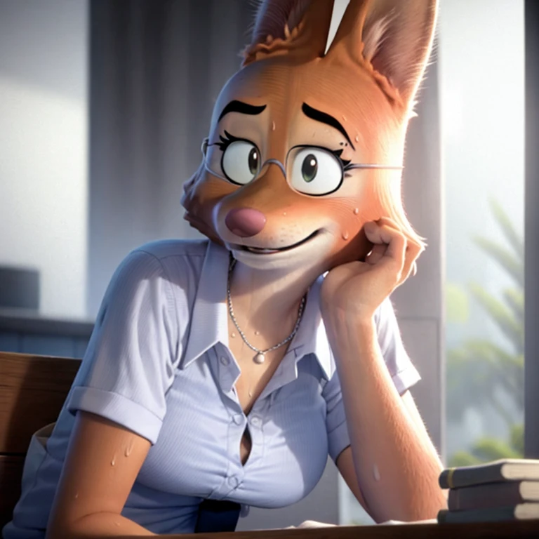 Diane foxington, sweating, secretary, pixar - SeaArt AI