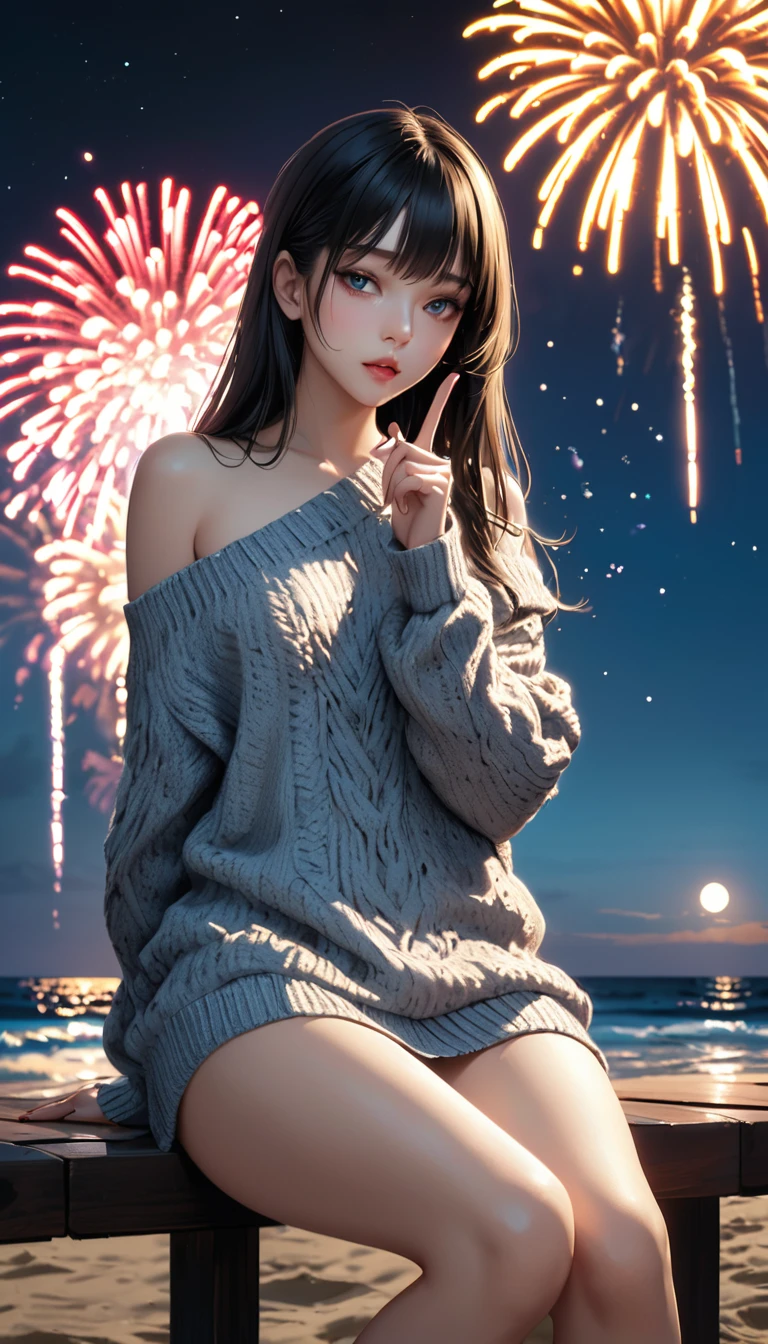 Cool beauty, glossy silky hair, captivating eyes, amorous and lewd expression - SeaArt AI