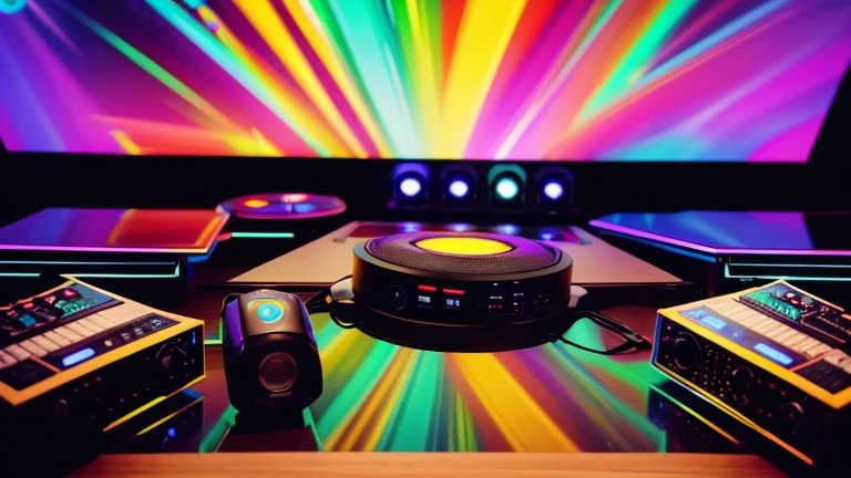 Close-up of a huge 70s style speaker Audio equipment, The equalizer ...