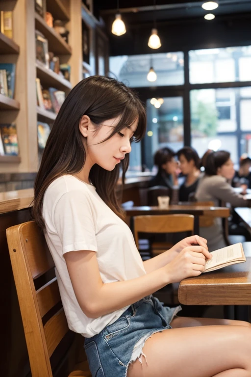 The cutest female in the world, 30-year-old quite female, reading a ...