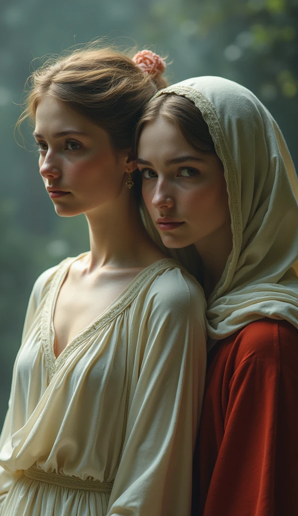 Two very beautiful people looking at the camera。On the left is Venus ...