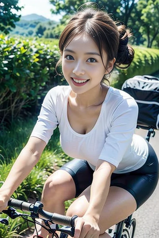 ((Riding a bike))、（Cycling Wear）((Bicycle 1:1)）、（Cute Hairstyles ...