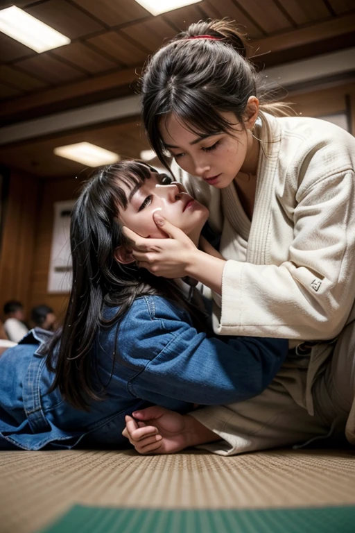 ,Busty,big ass,judo,Submission, - SeaArt AI