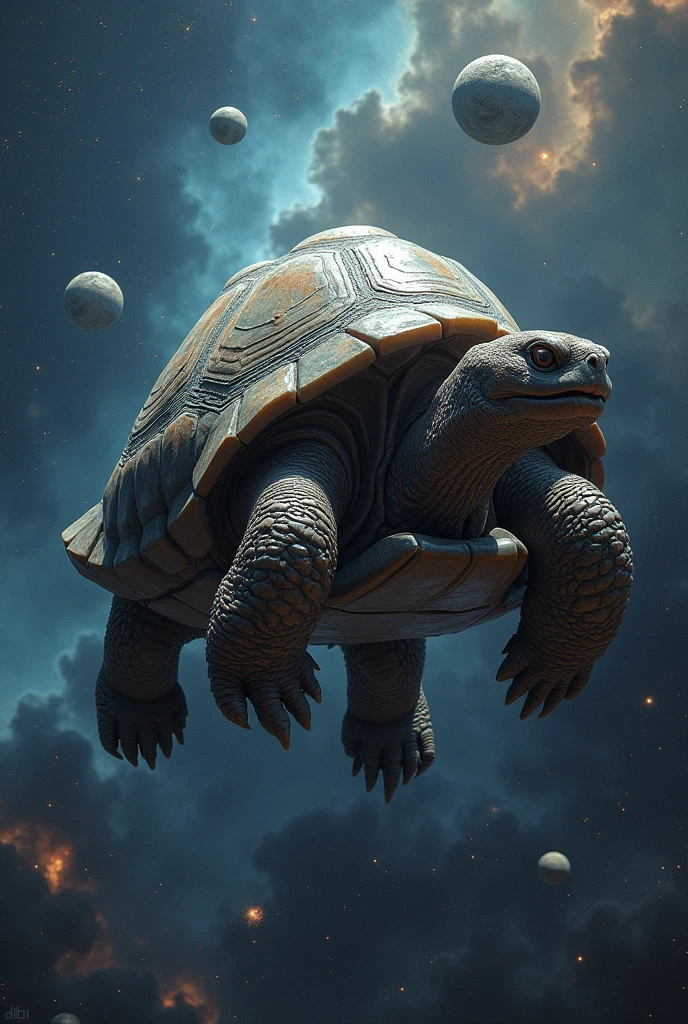 Giant king tortoise with short limbs and large shell, very old - SeaArt AI