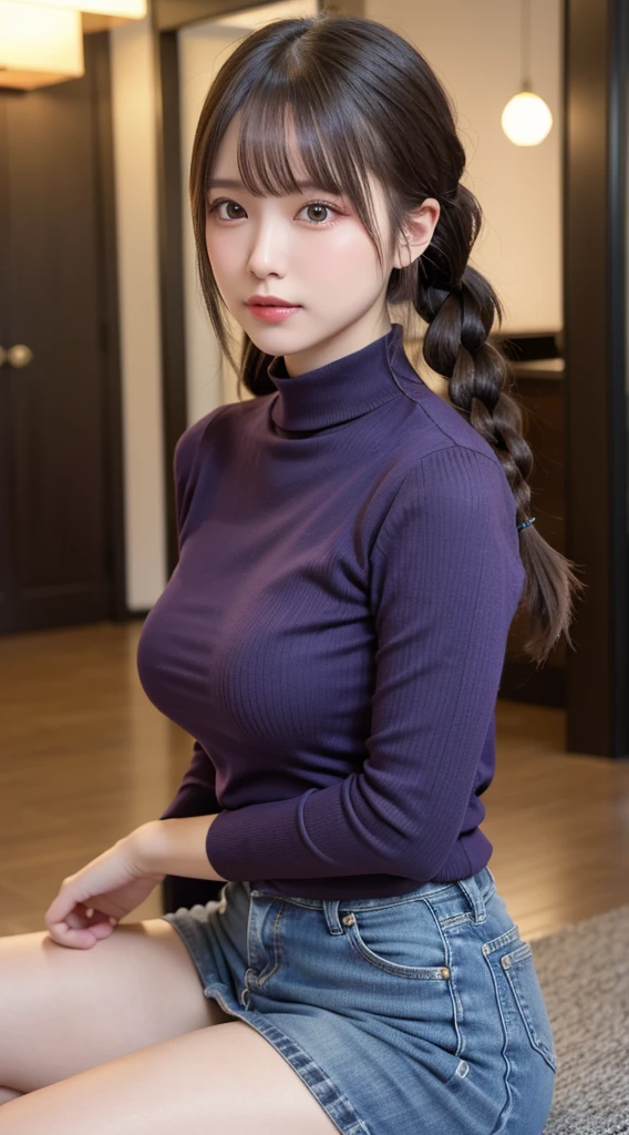 Beautiful girl, Very beautiful detailed face, Laugh shyly, Deep Valley ...