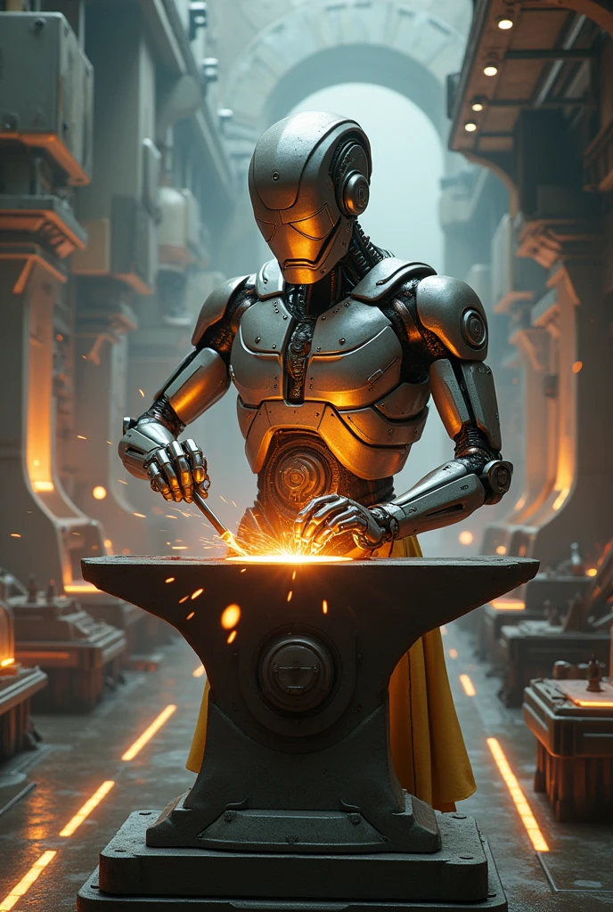Robots Hephaestus' Anvil robot fantasy sci-fi - SeaArt AI