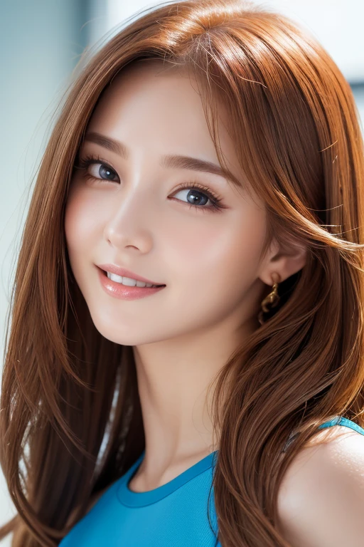 Beautiful Redhead, Very cute face, 4K resolution, Alone:1, throw ...