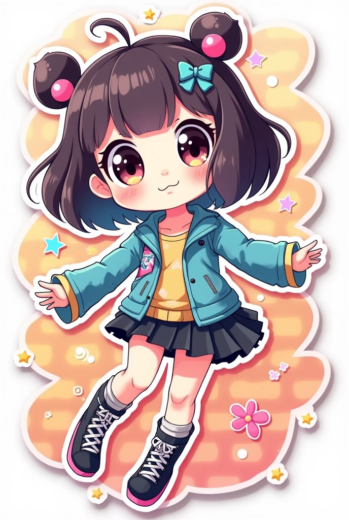 Attractive and eye-catching anime image to use on stickers for sale on ...