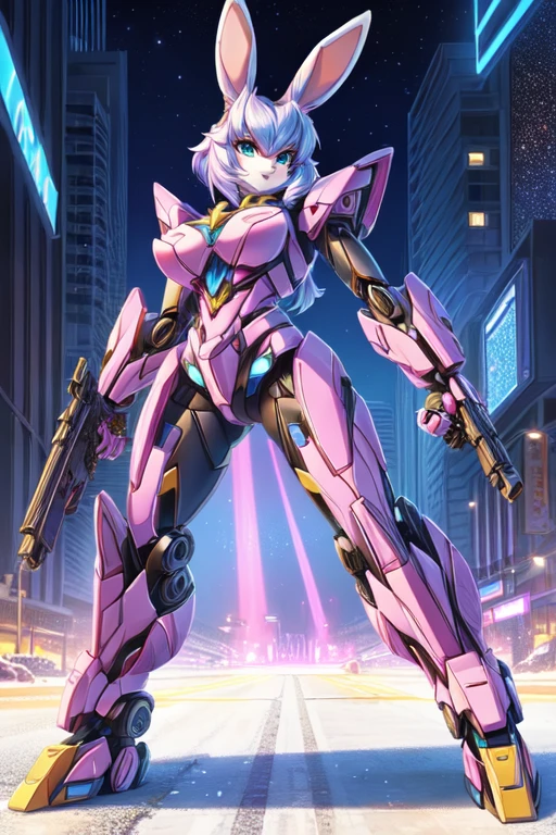 female furry sara rabbit transformers autobots style - SeaArt AI