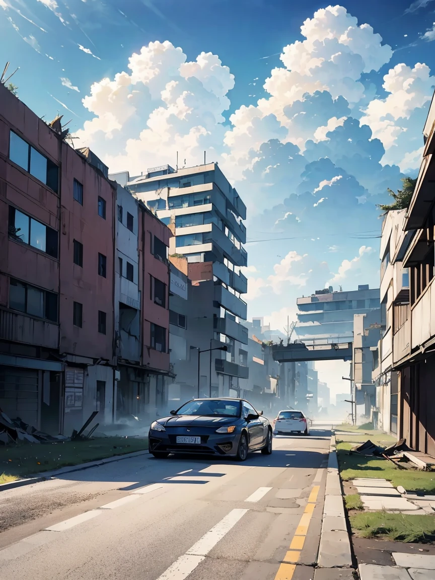 Landscape, scenery, No humans, building, Wide Shot, Semi-Realistic ...