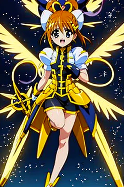 (((PreCure, yellow costume, battle, special move, yellow hair - SeaArt AI