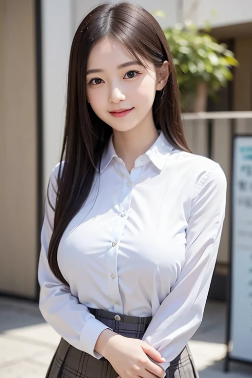 In front of school、Suspenders to attach to skirt - SeaArt AI