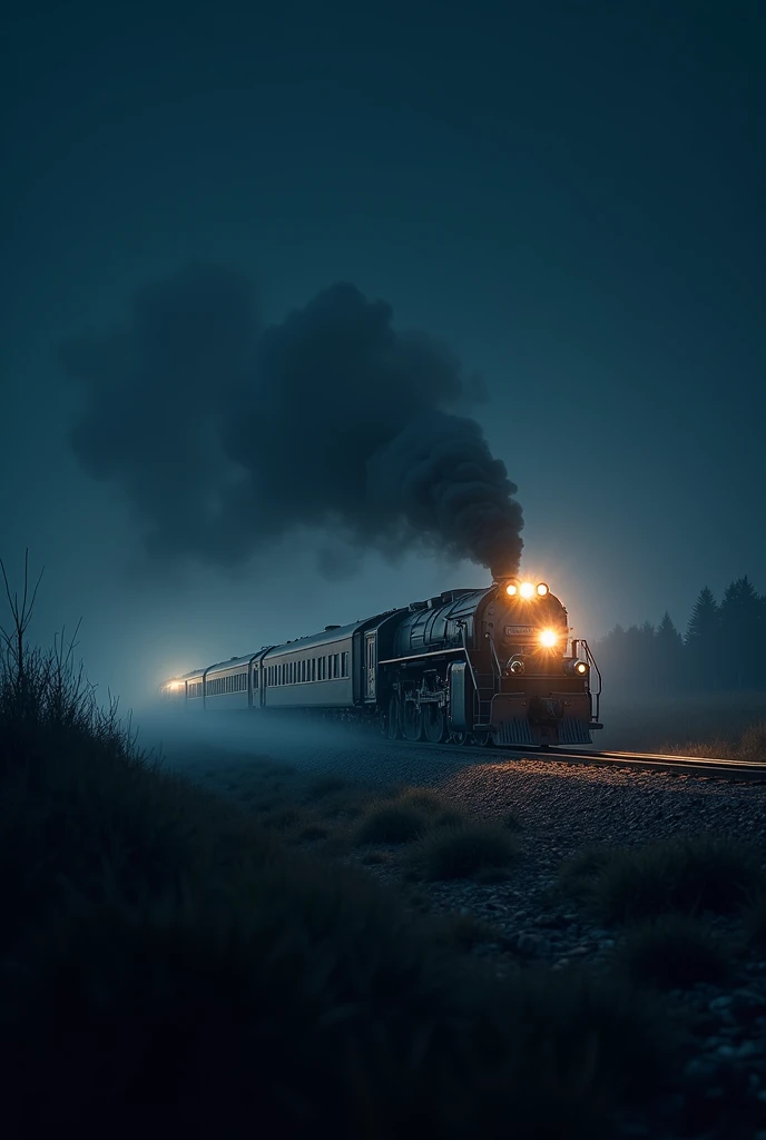 Train passing at high speed,capturing a sense of movement and urgency ...