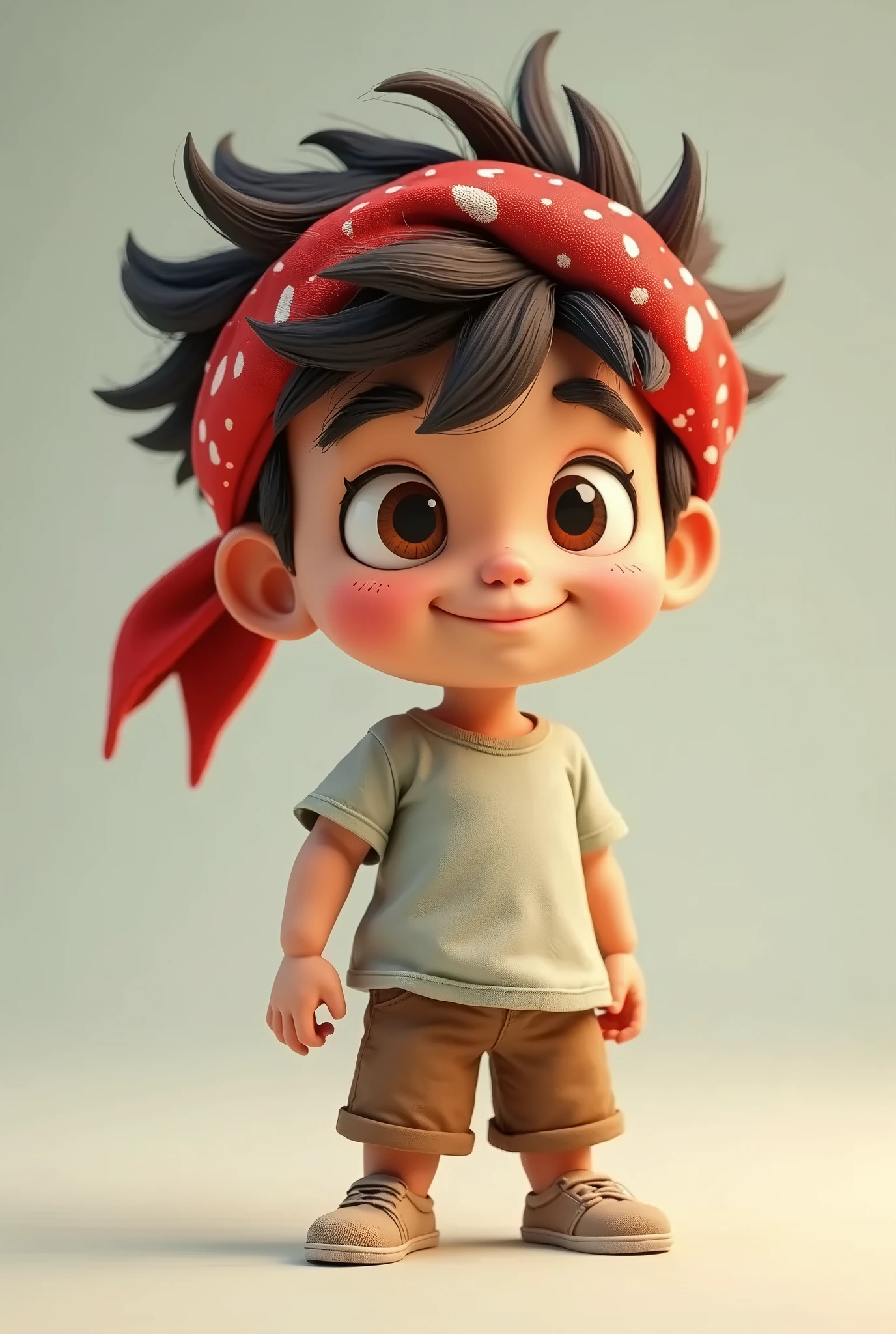 A close up of a cartoon character with a bandana on his head - SeaArt AI