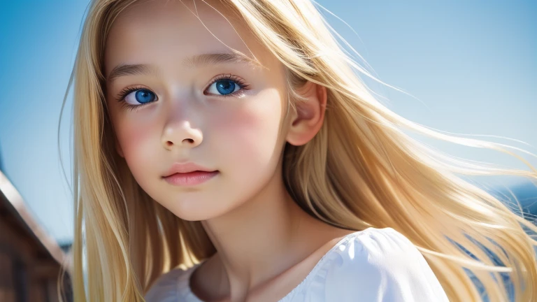 8k,masterpiece,((Beautiful Scandinavian girl)),((12years old - SeaArt AI