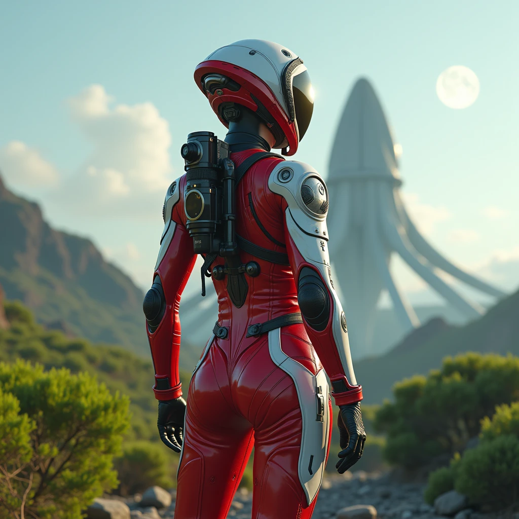 Highly detailed RAW color Photo, Rear Angle, Full Body, of (female ...