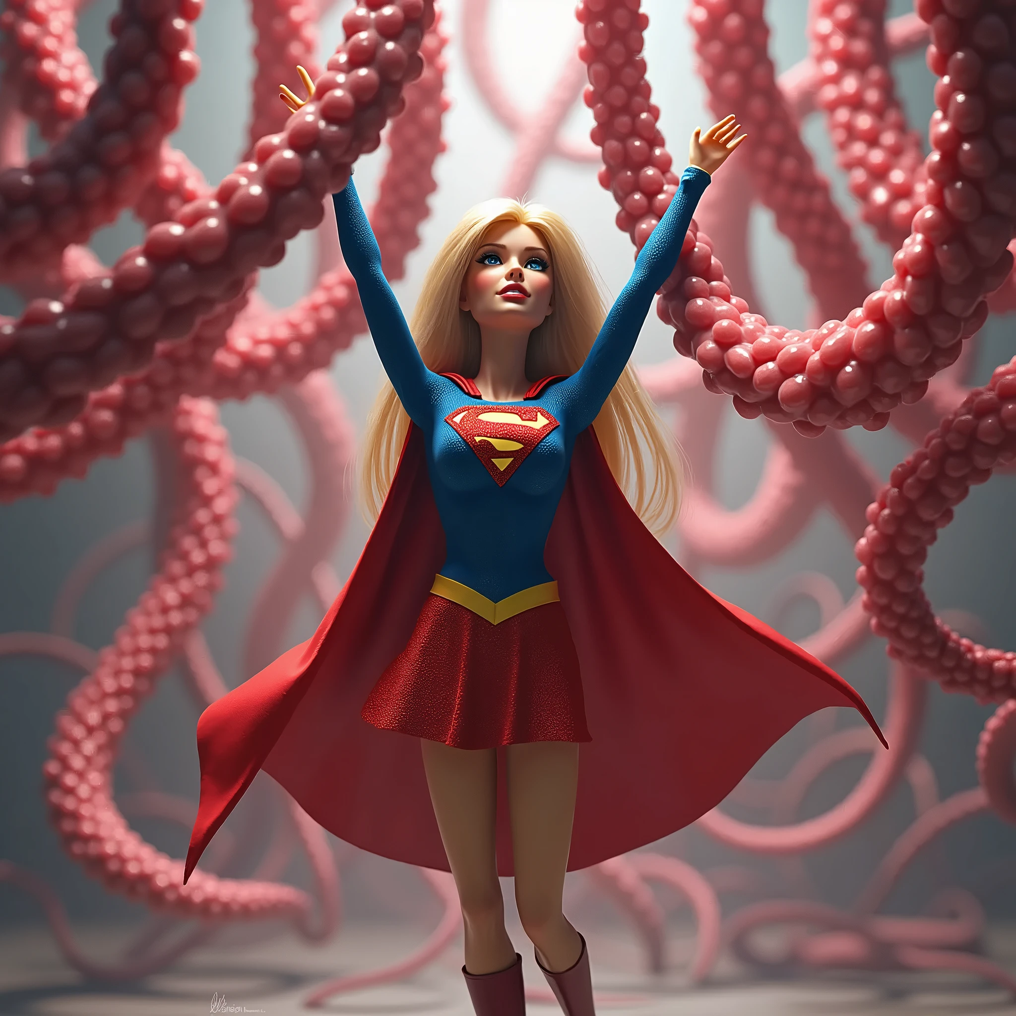 Supergirl、barbie doll collection、Exact Mattel product、A swarm of squid ...