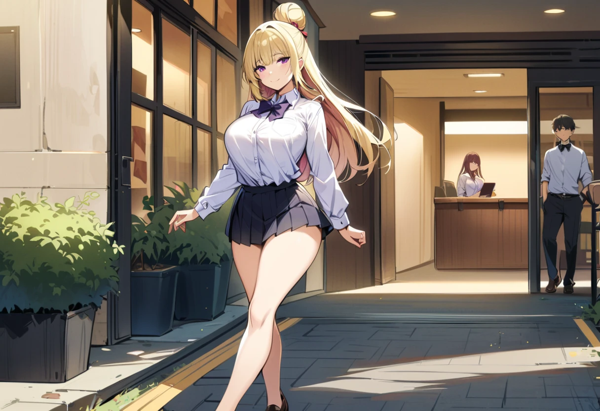 Masterpiece, best quality, high resolution, full body, JK, big tits - SeaArt AI