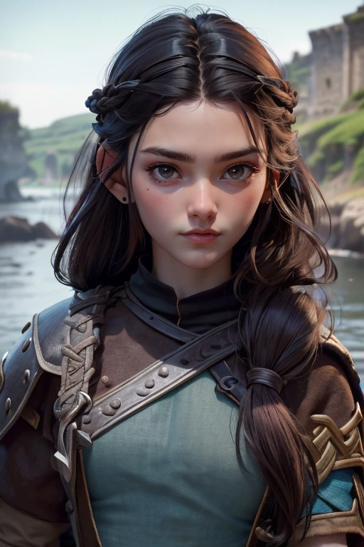 England, 878. close-up of a A young ((((15-year-old)) Brida) - SeaArt AI