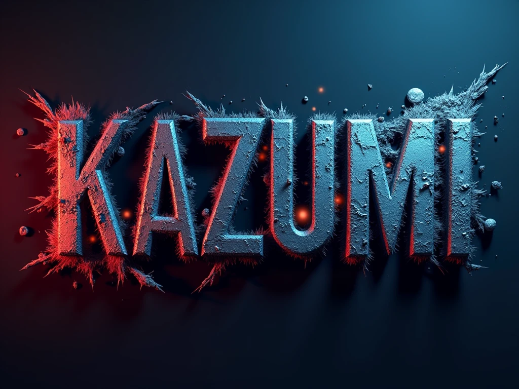 IMG_5837.CR2: Create the nickname “Kazumi” in bold letters styled after ...