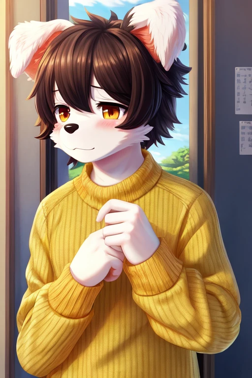 (( best quality)), (( Masterpiece )), ( Details), 1 femboy, OFFSHORE ...