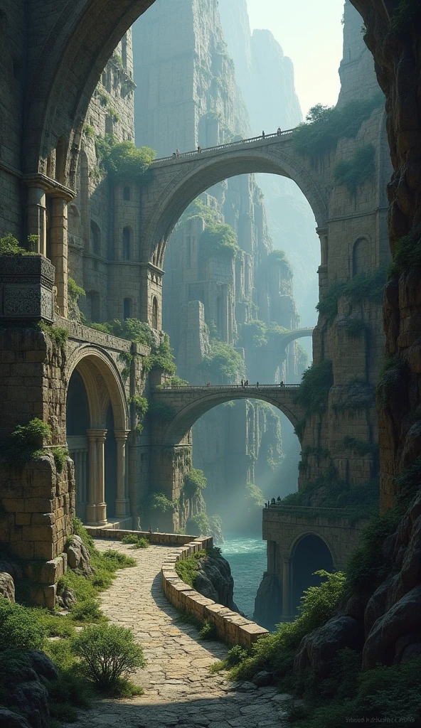 Fantasy, khazad-dum, underground world of dwards, the great kingdom of ...