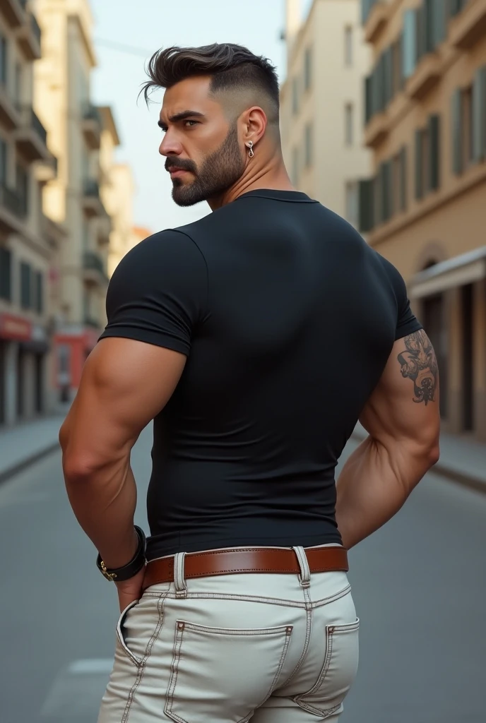 Imagen realista de gianluca_antonelli, nalgon de espaldas, backside - SeaArt AI