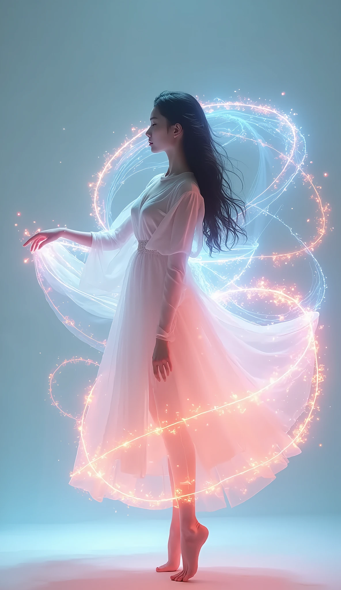 Beautiful Milky Glass Body、A cute and beautiful Japanese woman - SeaArt AI