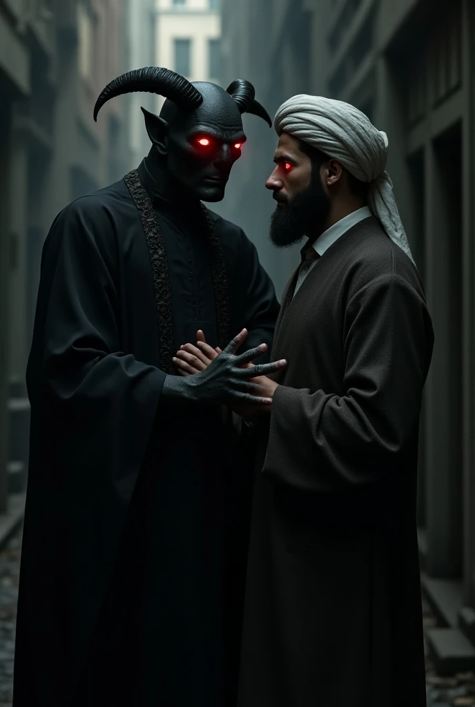 Make the CLEAR , Of a devil next to an ISLAMIC MAN. The DEVIL WITH HIS ...