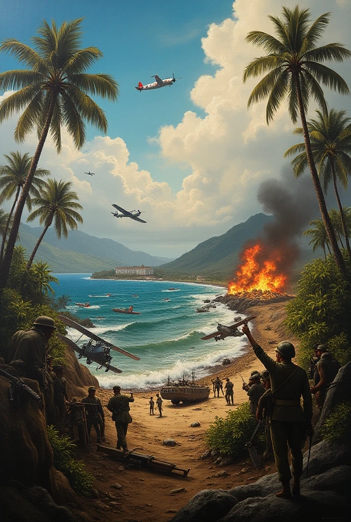 War of the Pacific - SeaArt AI
