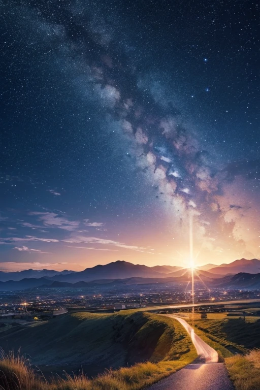 Official art, unity 8k wallpapel,Landscape on a starry night - SeaArt AI