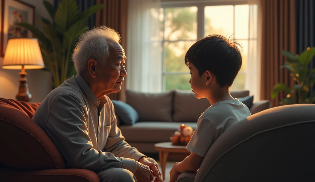 Photos Asian, Chinese, Thai, Black Adult, elderly, sitting watching TV ...