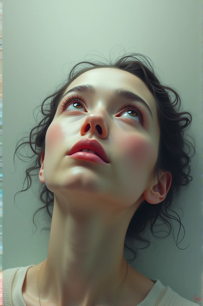 Face looking up - SeaArt AI