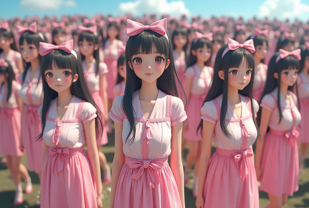 (Japanese Anime Girls Character Cosplay), (Japanese Clone-girls - SeaArt AI