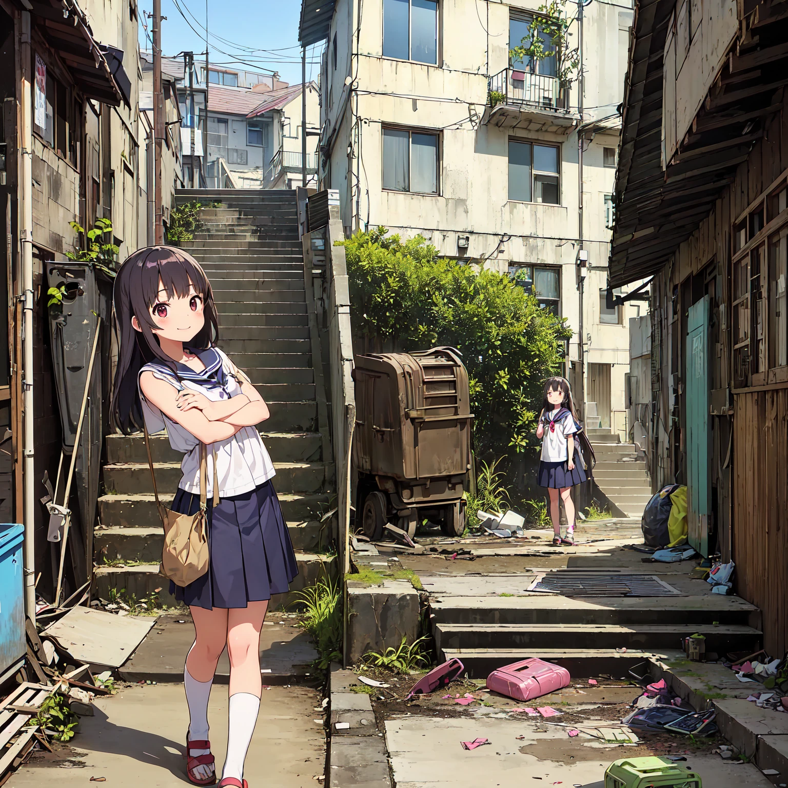 (masterpiece、Detailed Anime)、(Three cute girls、Three elementary school ...