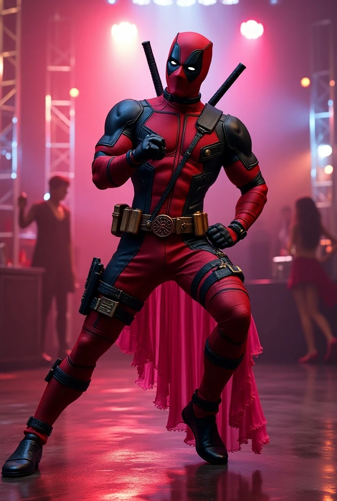 Deadpool wear dancer clothes - SeaArt AI