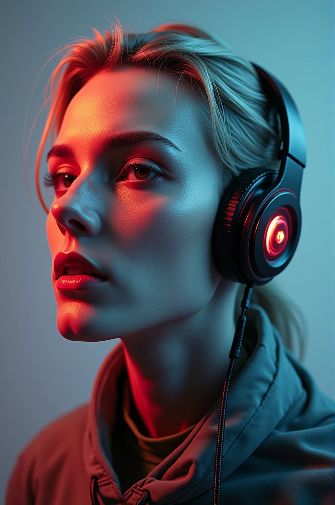 Ren with a cell phone head and inside that cell phone ren playing and ...